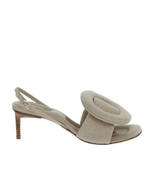 Jacquemus Cuscinu Slingback Sandals - Nude