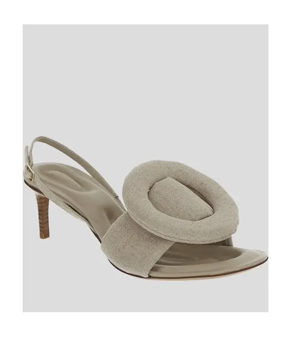 Jacquemus Cuscinu Slingback Sandals - Nude