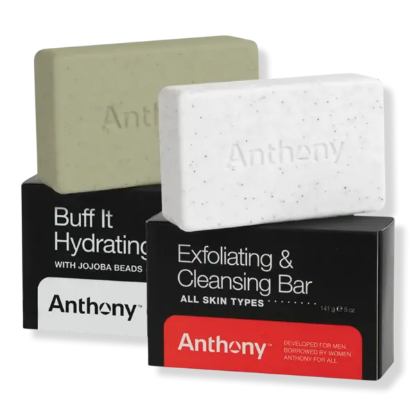 Anthony Hydrating + Exfoliating Bar Soap Duo - One-color
