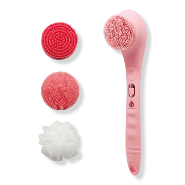 PURSONIC Rechargeable Waterproof Silicone Bath Brush - One-color