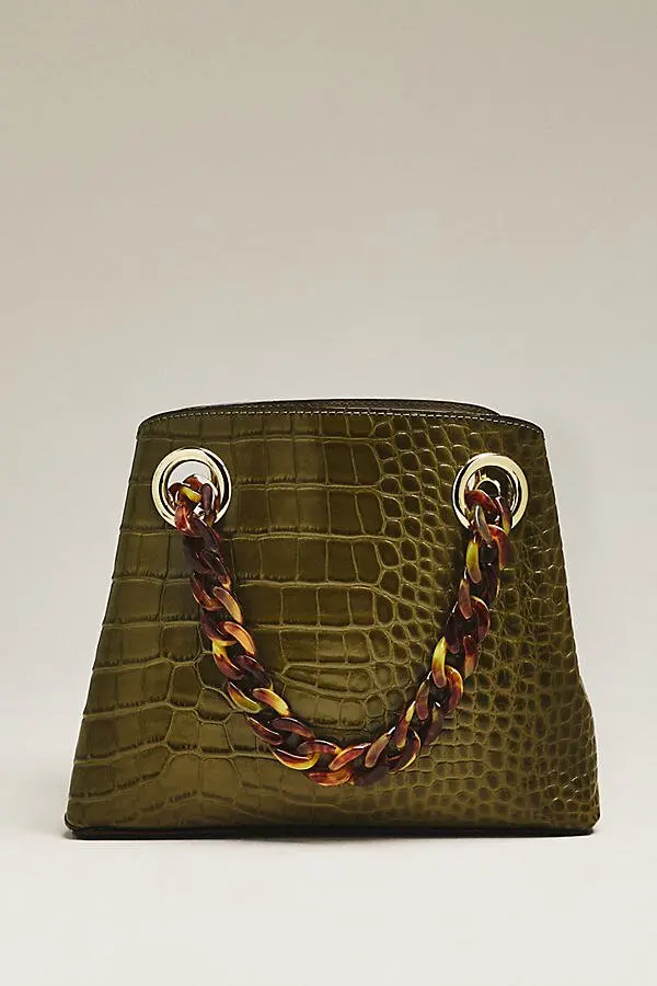 FRANCES VALENTINE Skip Leather Satchel