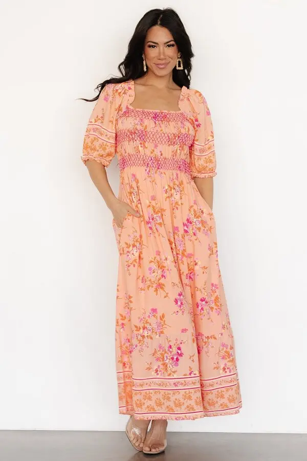 POLAGRAM Mesa Smocked Dress