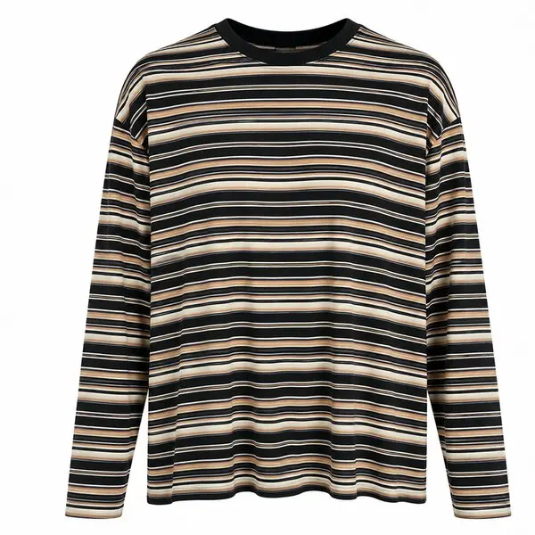FRONT ROW SHOP Shapeable Stripe T-shirt