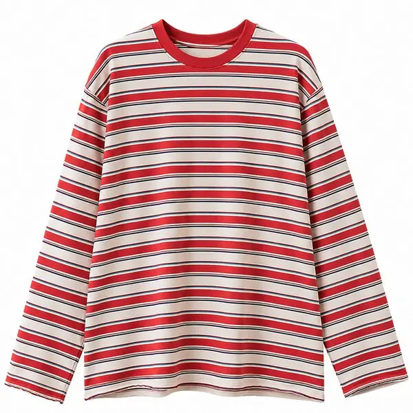 FRONT ROW SHOP Shapeable Stripe T-shirt