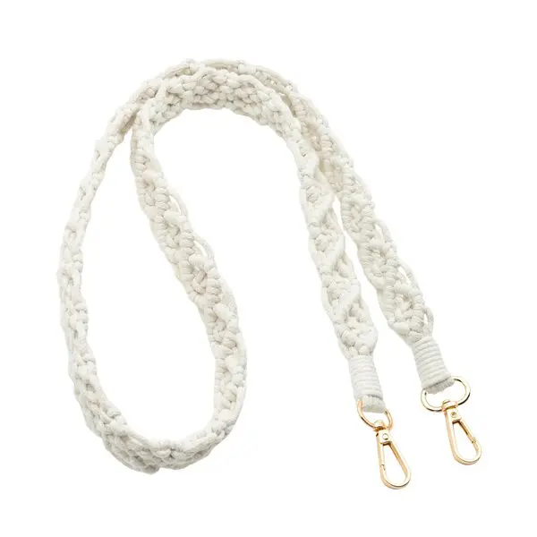 STARFISH PROJECT Wear Hope Macramé Crossbody Strap In Natural