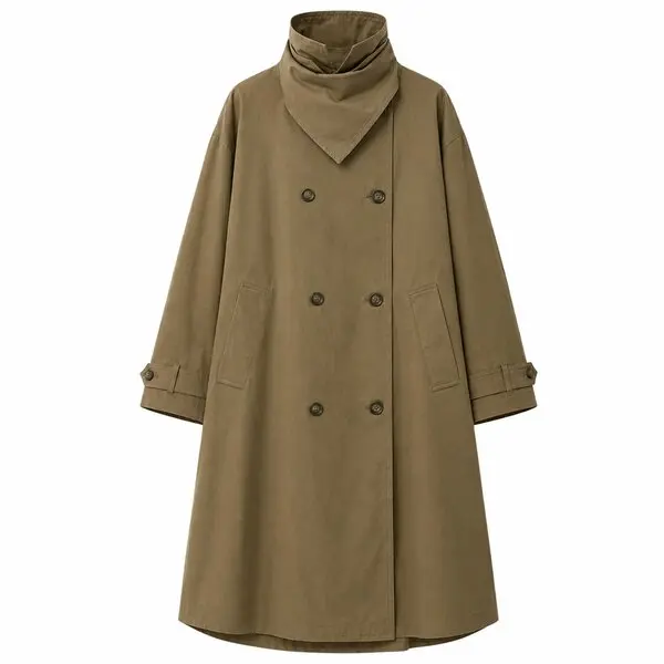 FRONT ROW SHOP Signature Scarf Trench Coat