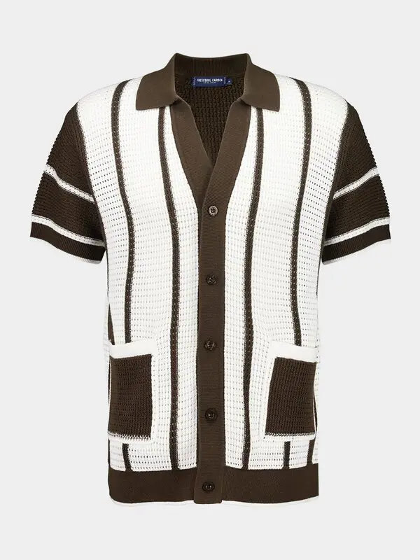 Frescobol Carioca Seawood Fabricio Crochet Cardigan - Brown