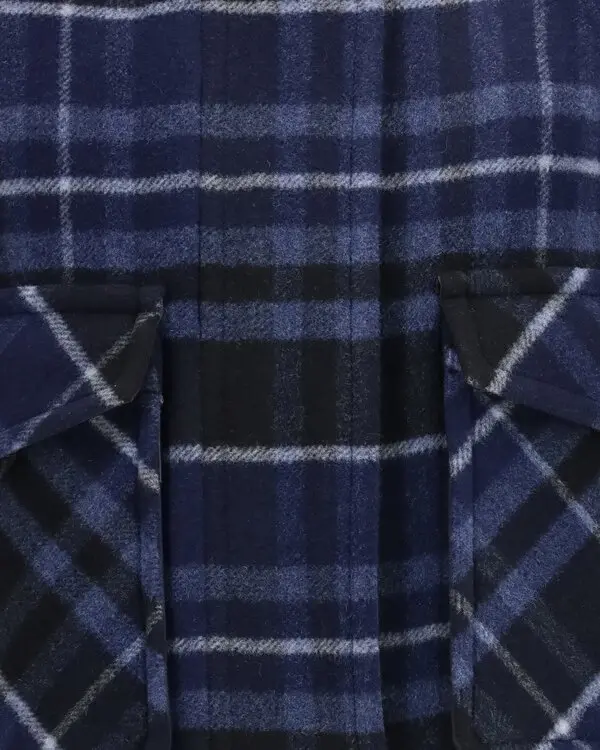 Pinko Campanula Check Double-cloth Caban - Blue