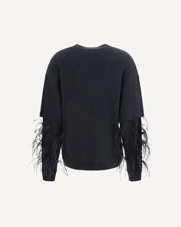 DARKPARK Troy Double-sleeve Feather Top