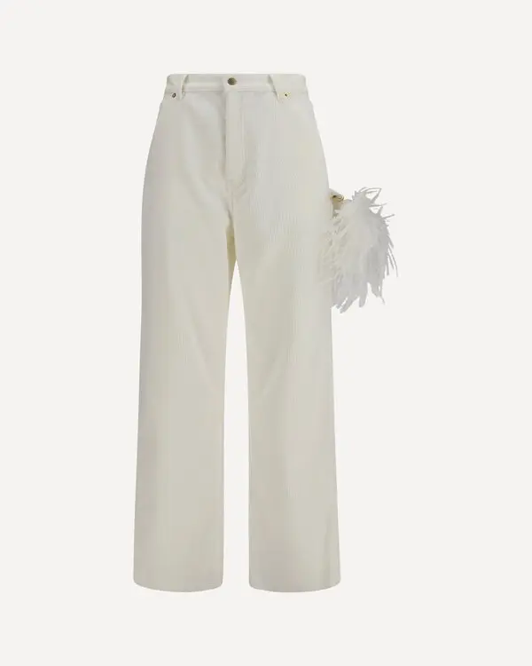 DARKPARK Lisa Feather Chain Corduroy Pants