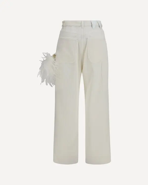 DARKPARK Lisa Feather Chain Corduroy Pants
