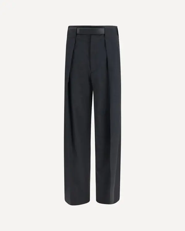 DARKPARK Ronda Wool Pants With Leather Belt