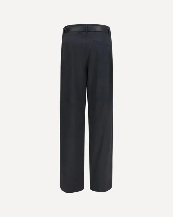 DARKPARK Ronda Wool Pants With Leather Belt