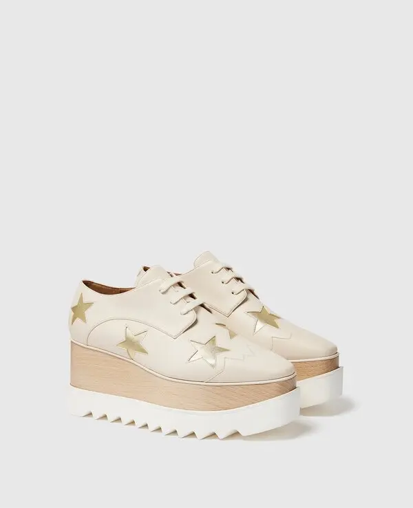 Stella McCartney Metallic Star Elyse Platforms