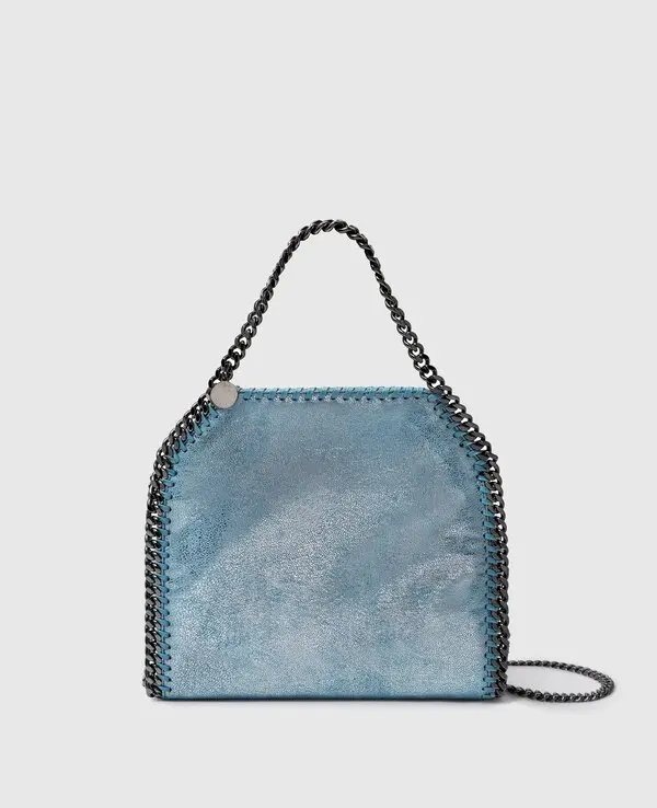 Stella McCartney Falabella Iridescent Mini Tote Bag - Blue