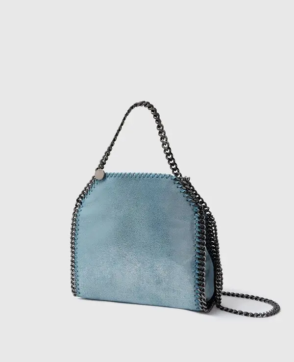 Stella McCartney Falabella Iridescent Mini Tote Bag - Blue