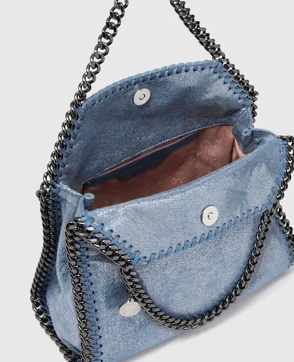 Stella McCartney Falabella Iridescent Mini Tote Bag - Blue