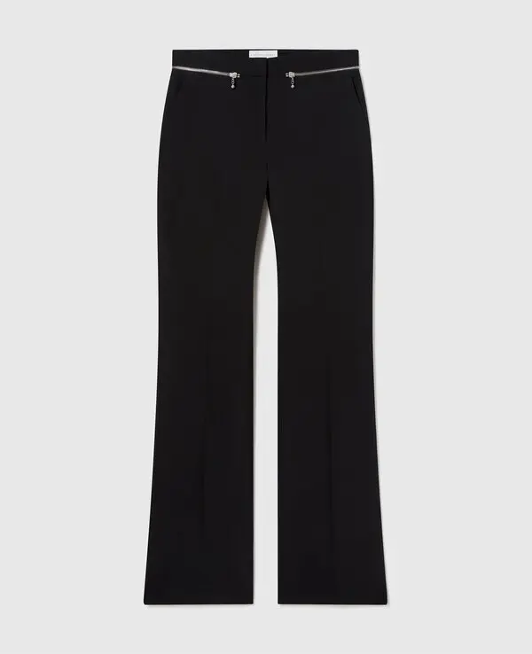 Stella McCartney Zip-detail Straight-leg Trousers - Black