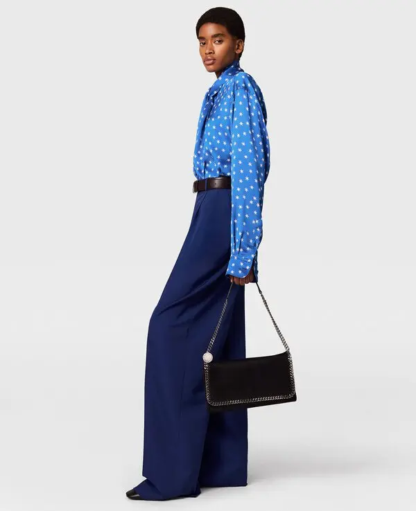 Stella McCartney Star Print Bow-tie Satin Shirt