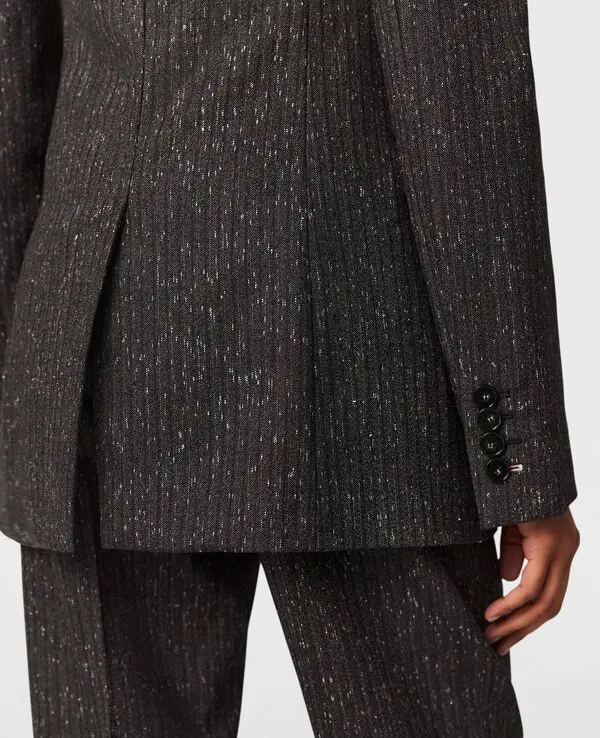 Stella McCartney Double-breasted Speckled Blazer