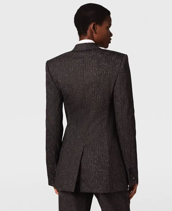 Stella McCartney Double-breasted Speckled Blazer