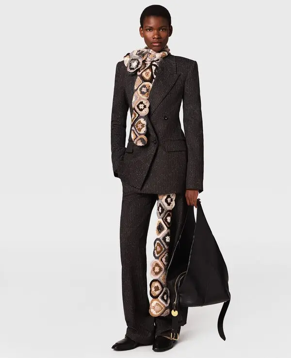 Stella McCartney Double-breasted Speckled Blazer