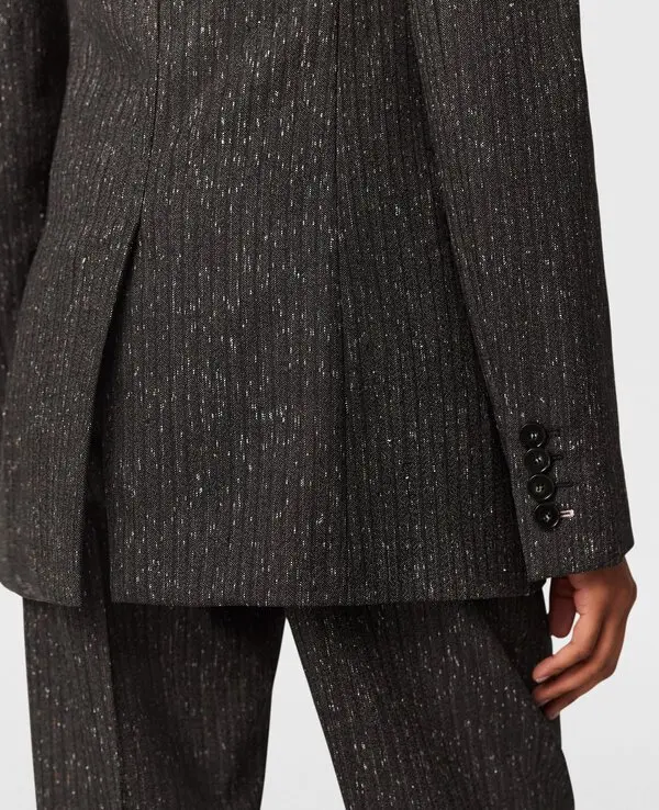 Stella McCartney Double-breasted Speckled Blazer