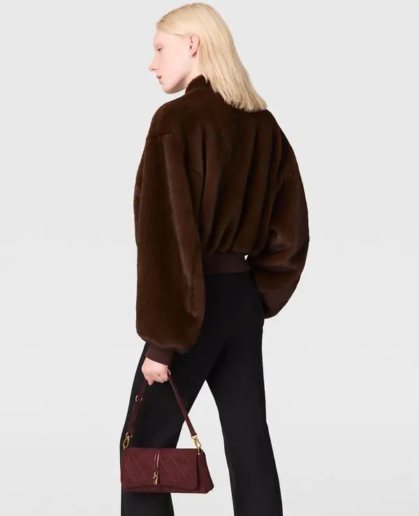 Stella McCartney Plush Mink Bomber Jacket