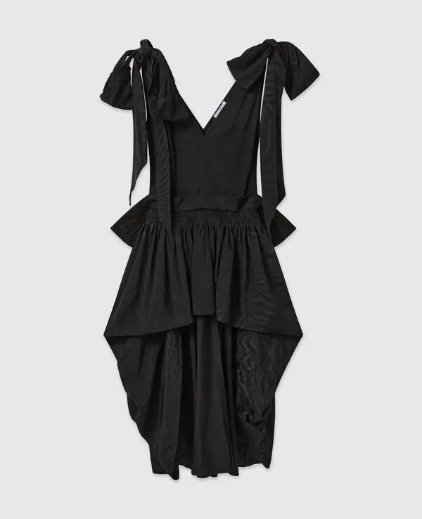 Stella McCartney Ruffled Moiré Midi Dress