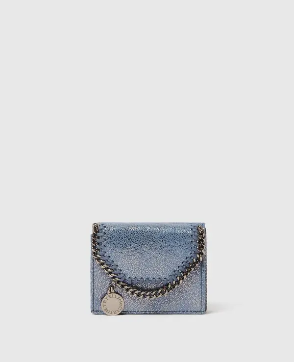 Stella McCartney Falabella Iridescent Trifold Wallet - Blue