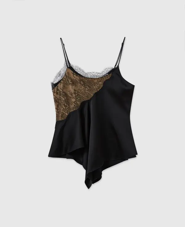 Stella McCartney Lace-trim Satin Cami Top