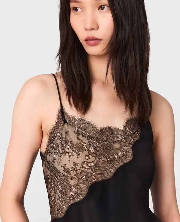 Stella McCartney Lace-trim Satin Cami Top