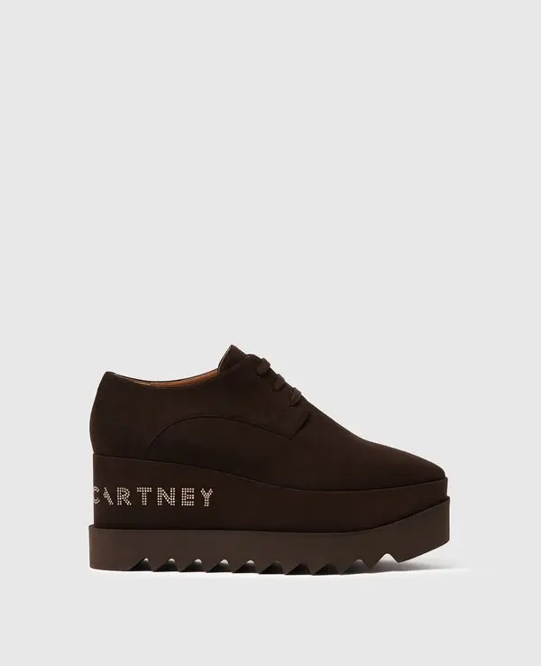 Stella McCartney Logo Elyse Platforms - Brown