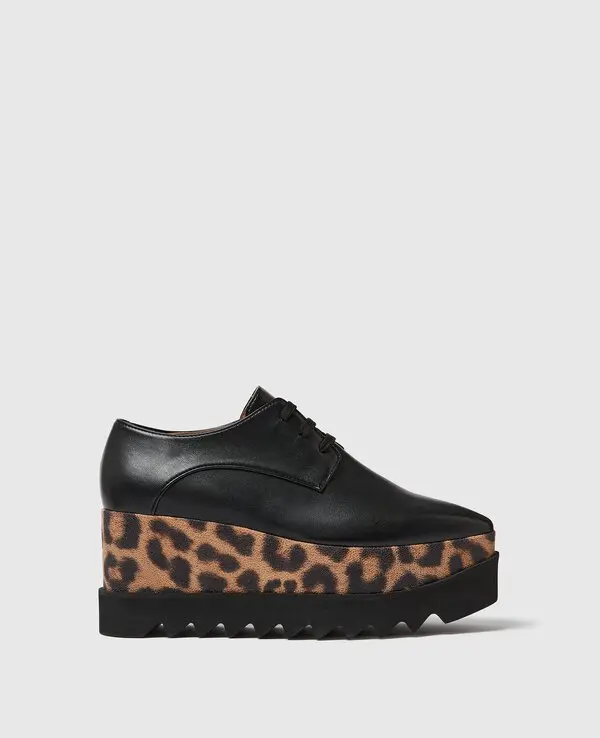 Stella McCartney Leopard Elyse Platforms - Black/leopard
