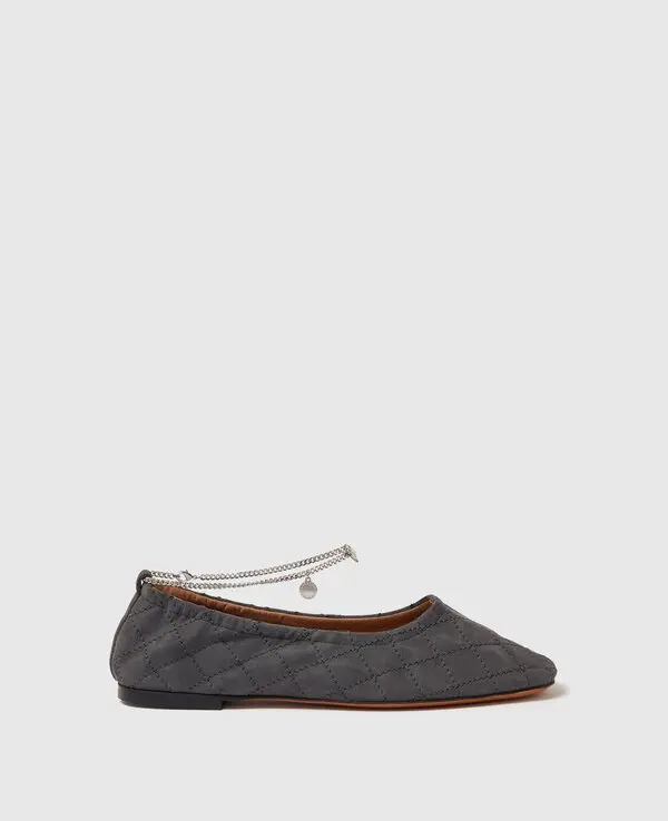 Stella McCartney Quilted Chain Ballerina Flats
