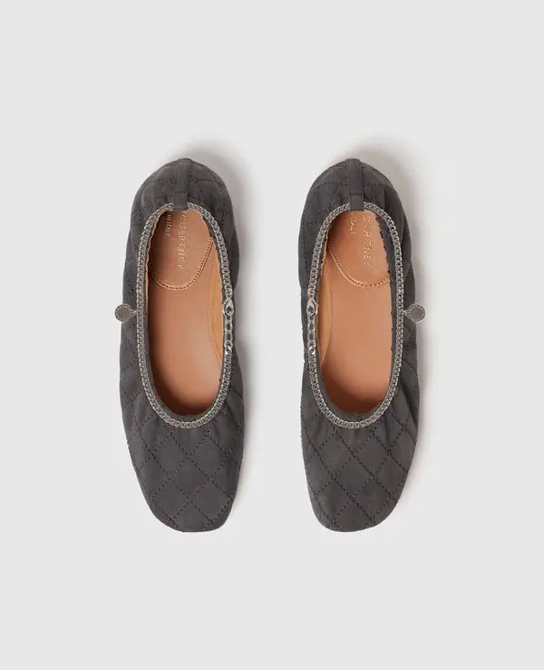 Stella McCartney Quilted Chain Ballerina Flats