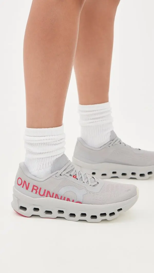 On Cloudmonster 1 Sneakers - Silver/camellia