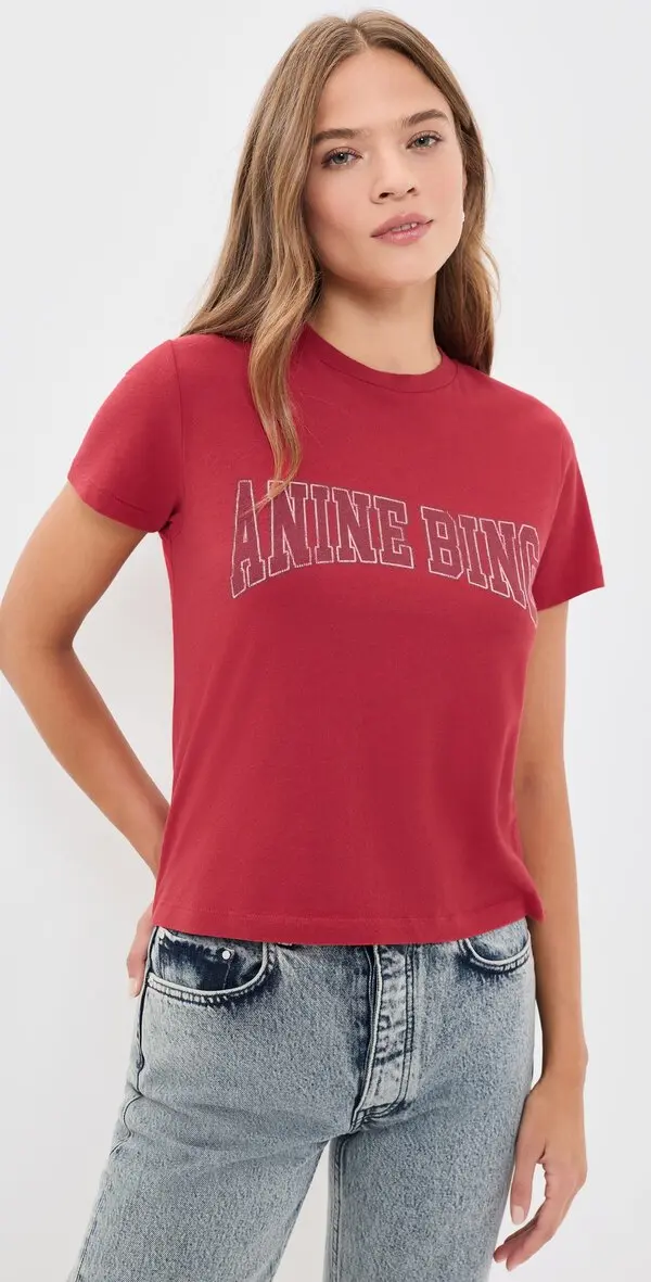 ANINE BING Shelley Tee - Tango Red