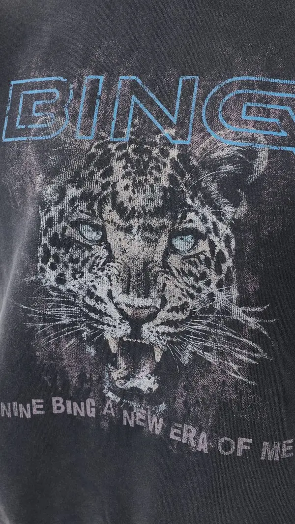 ANINE BING Miles Leopard Muse Sweatshirt