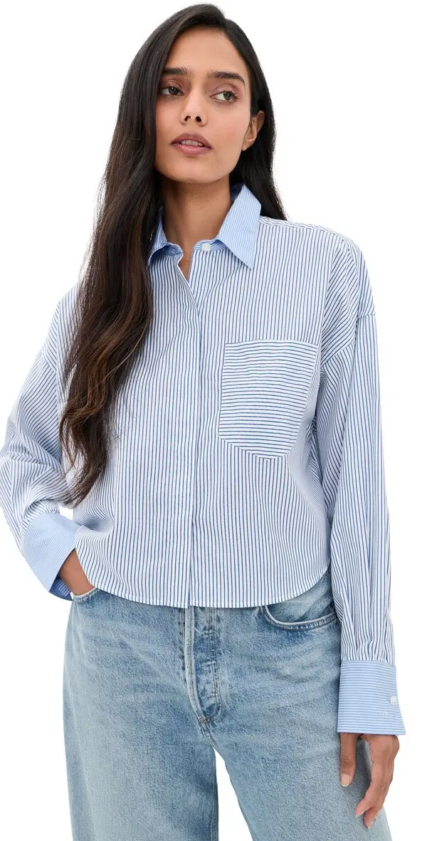 Rag & Bone Marin Multi Stripe Shirt - Blumltistp