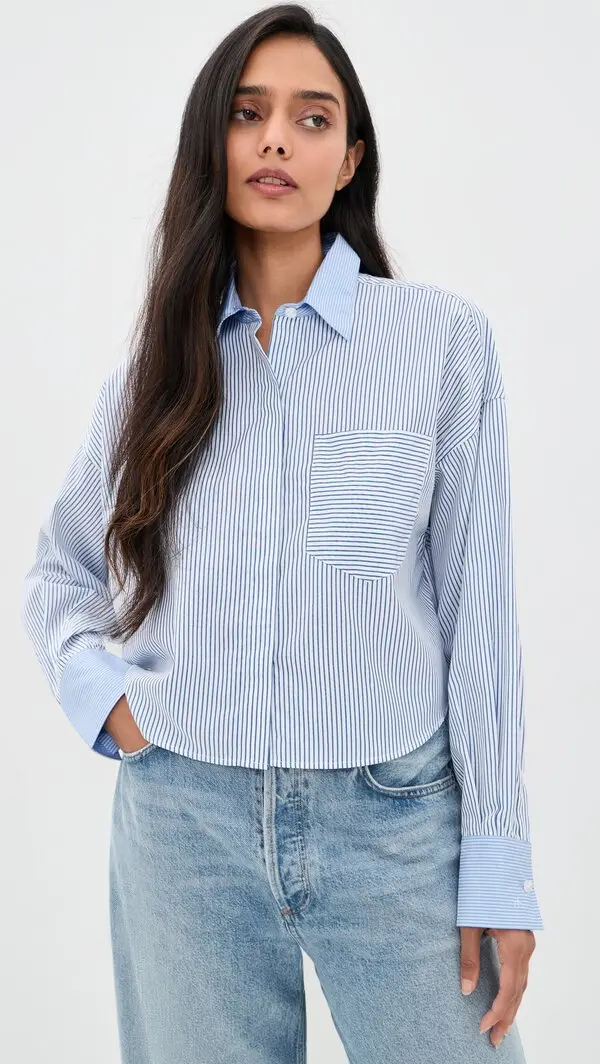 Rag & Bone Marin Multi Stripe Shirt - Blumltistp