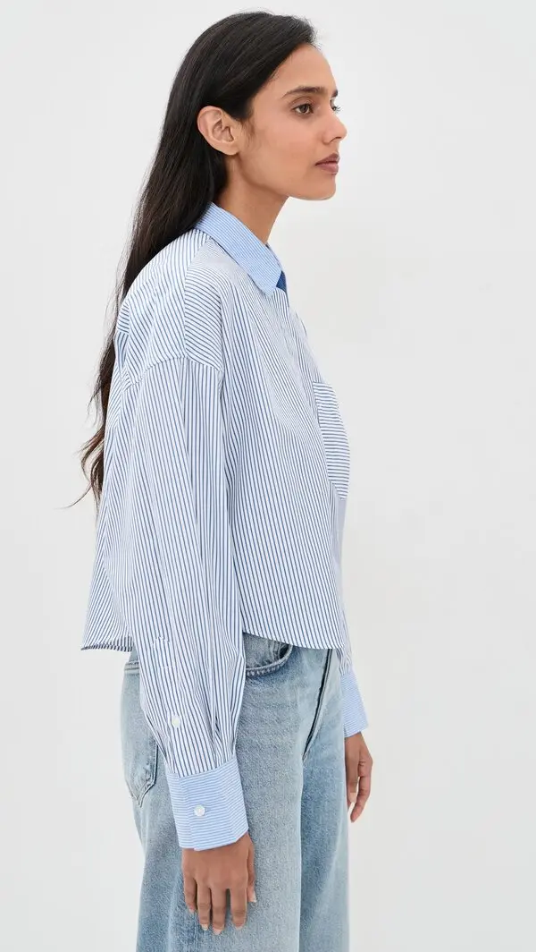 Rag & Bone Marin Multi Stripe Shirt - Blumltistp