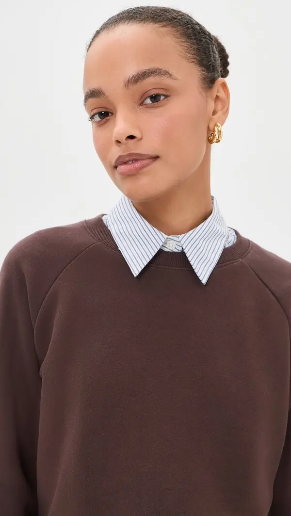 FAVORITE DAUGHTER The Tuck In Collar - Blue/white Stripe