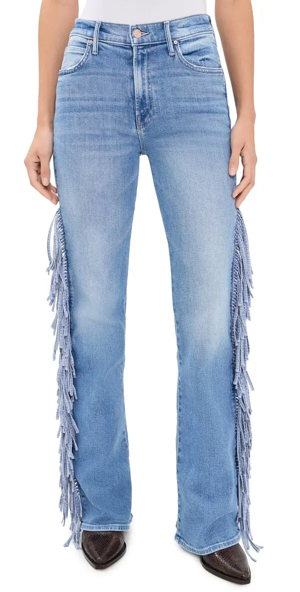 MOTHER The Fringe Desperado Sneak Western Jeans