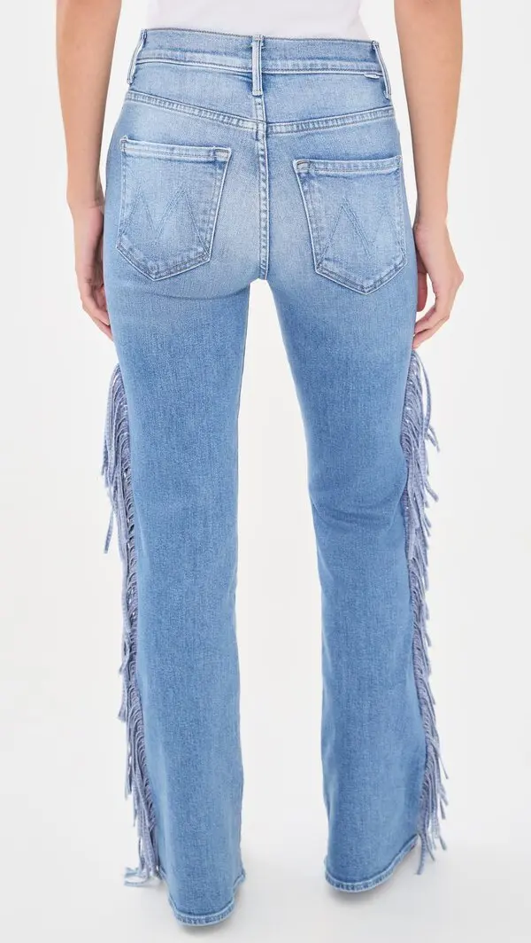 MOTHER The Fringe Desperado Sneak Western Jeans