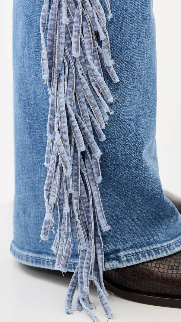 MOTHER The Fringe Desperado Sneak Western Jeans