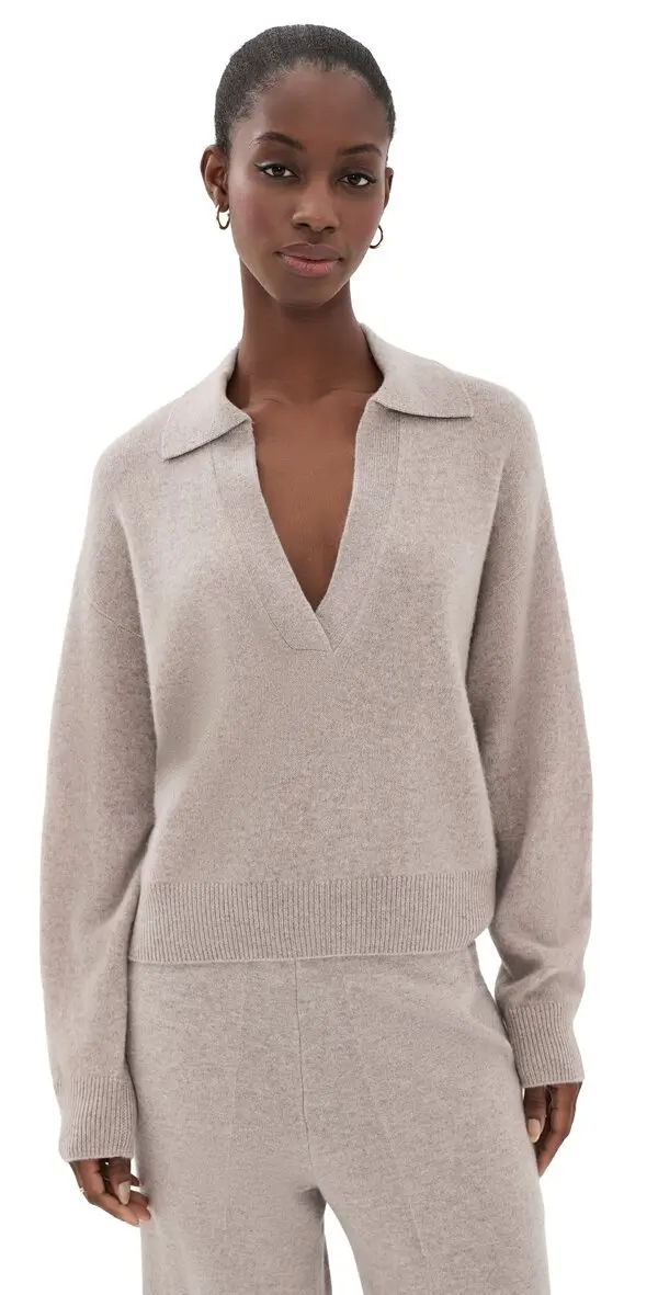 Le Kasha Jackson Brushed Cashmere Sweater - Light Brown