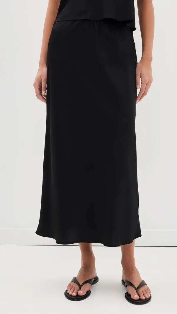 LESET Barb Bias Midi Skirt