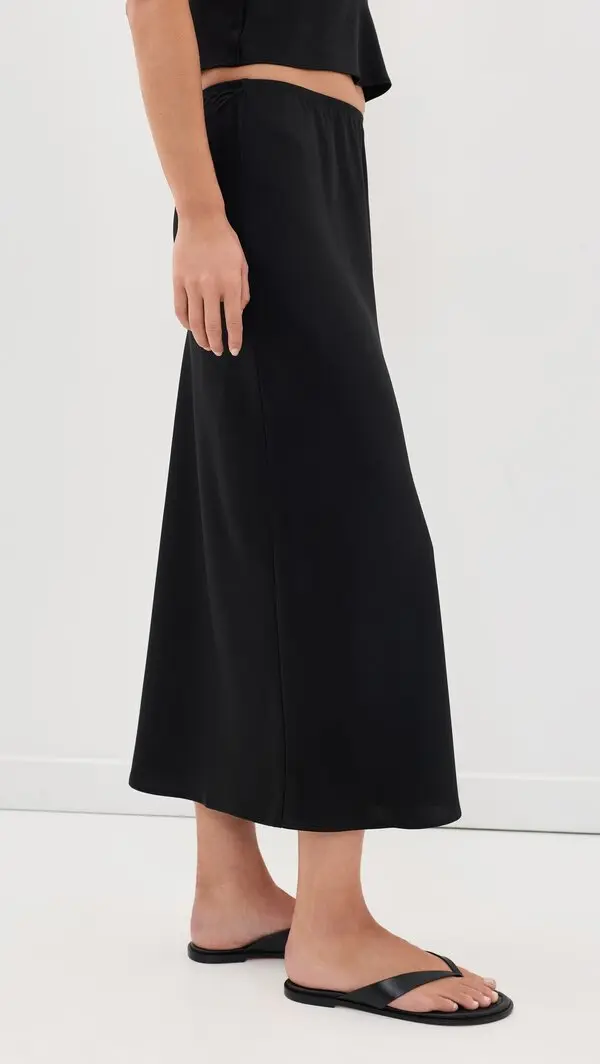 LESET Barb Bias Midi Skirt