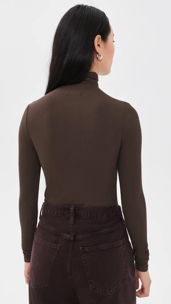 Joe's Jeans The Tony Long Sleeve Top - Dark Chocolate